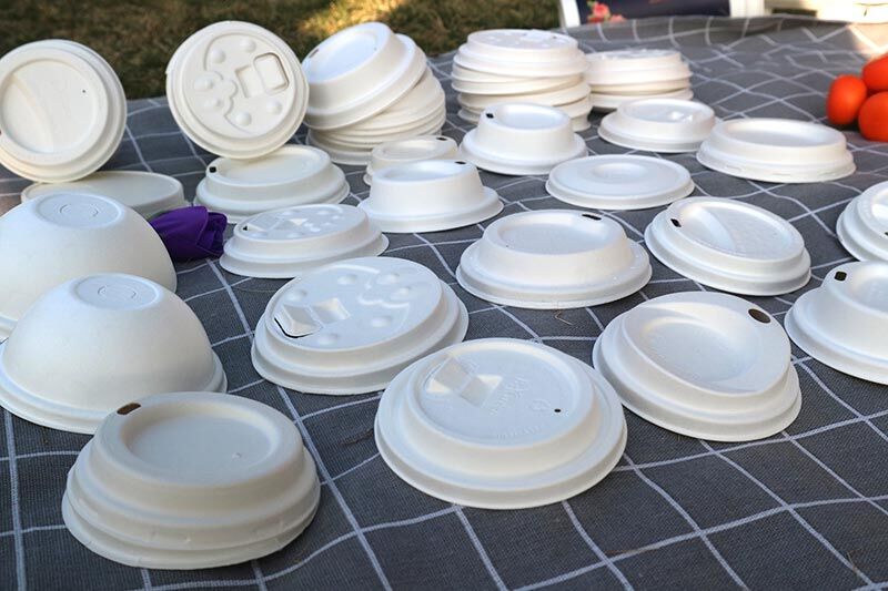 Molded Pulp Packaging, Disposable Coffee Cup Lids, Paper Cup Lids, Cup Lids